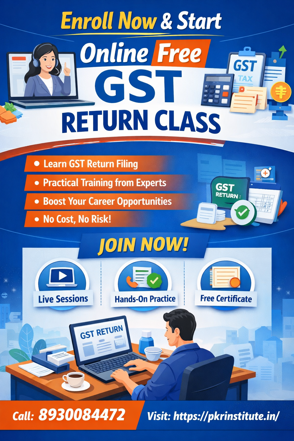 Enroll Now & Start Online Free GST Return Class